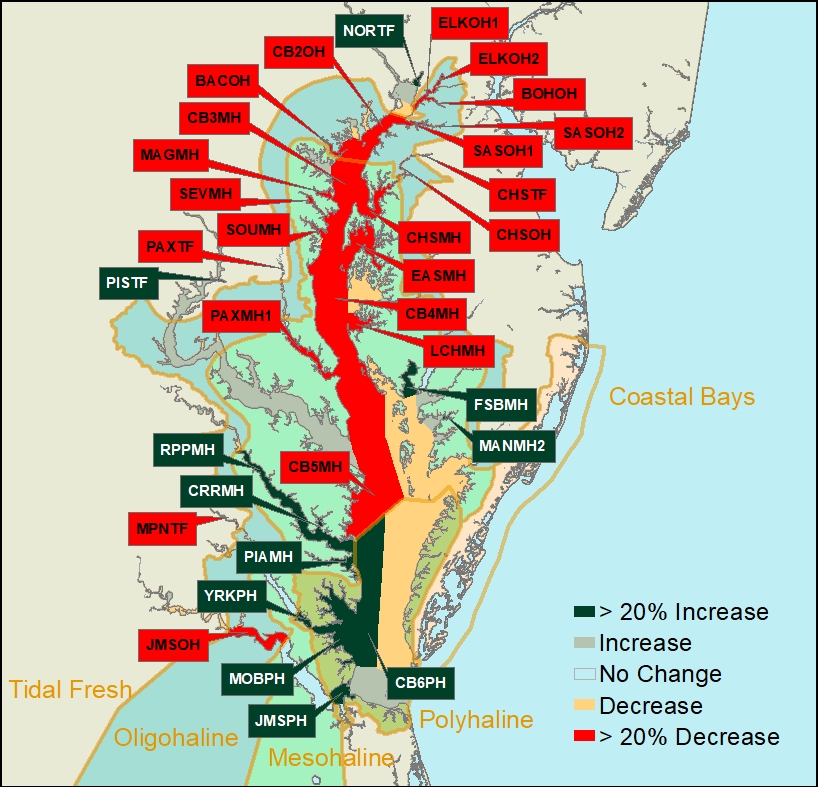 Segment Comparison Map | SAV Monitoring & Restoration | Virginia ...